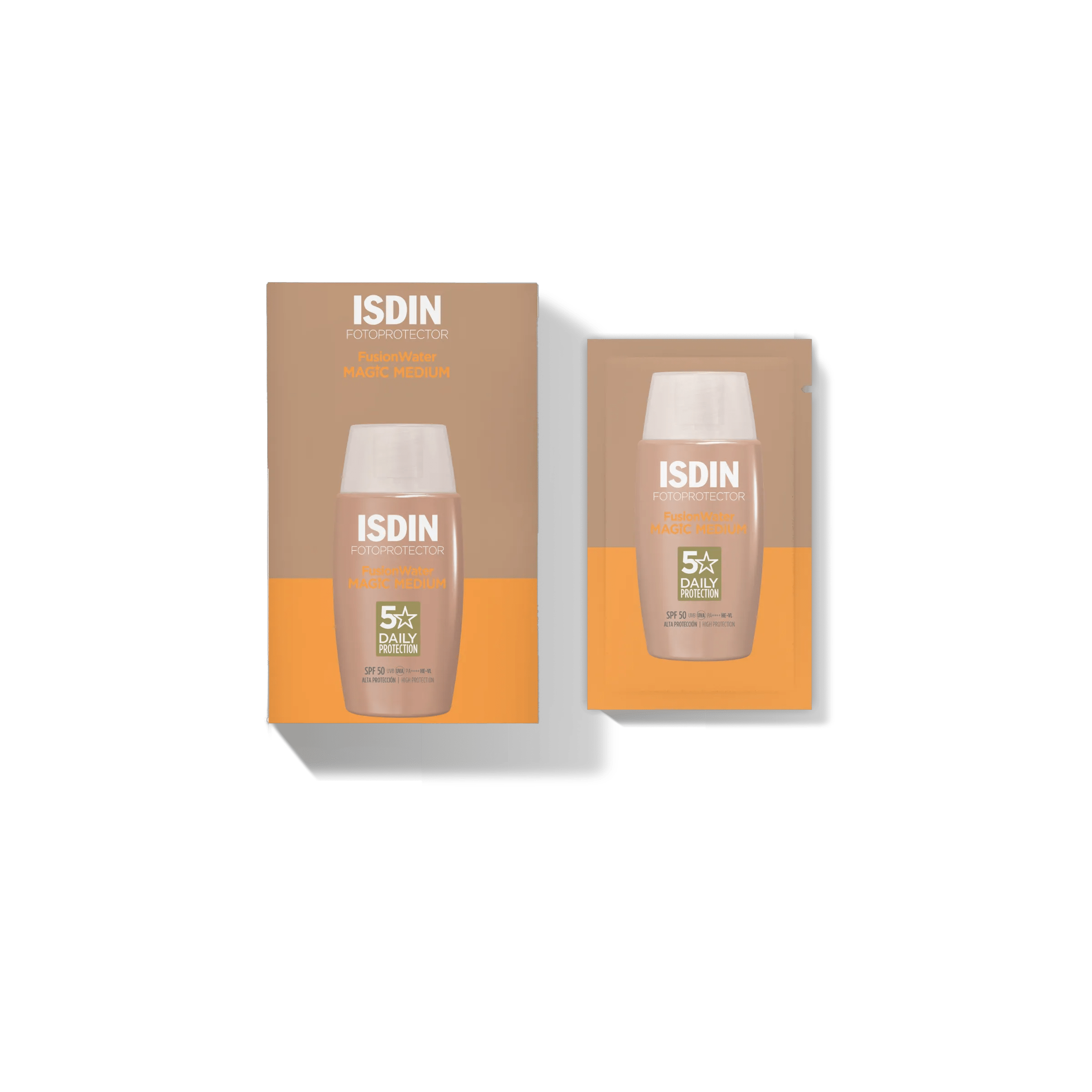Kit de 12 Monodosis Fusion Water MAGIC Medium SPF 50 | ISDIN